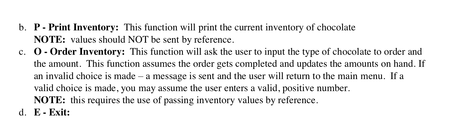 Solved Assignment Problem: You love your job running a | Chegg.com