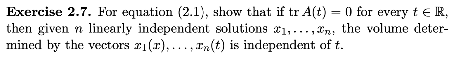 Solved Exercise 2.7. ﻿For equation (2.1), ﻿show that if | Chegg.com