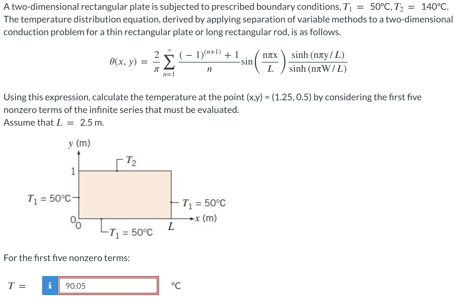 Solved A two-dimensional rectangular plate is subjected to | Chegg.com