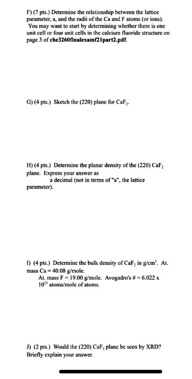 Solved 2) The inorganic part of bone is made of CaF,, or | Chegg.com