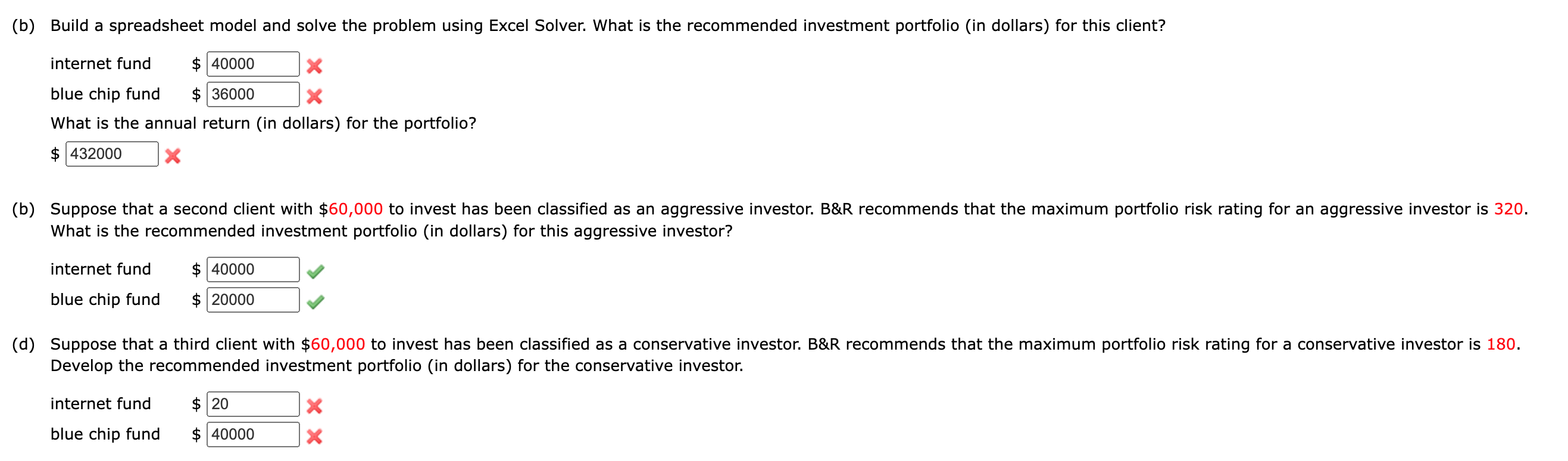 Solved maximum risk rating of 290 . Chip fund. Express the | Chegg.com