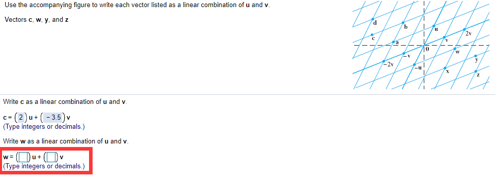 Solved Use the accompanying figure to write each vector | Chegg.com