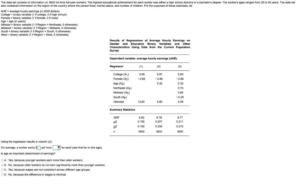 The data set consists of information on 3600 | Chegg.com