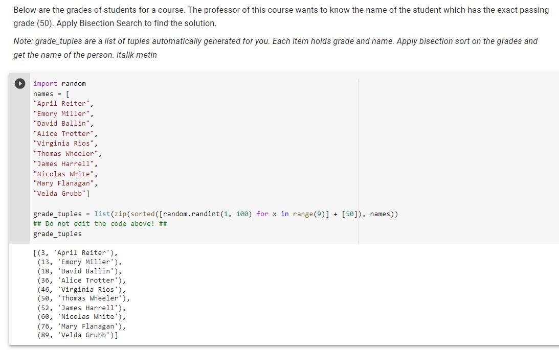 Solved Below are the grades of students for a course. The | Chegg.com