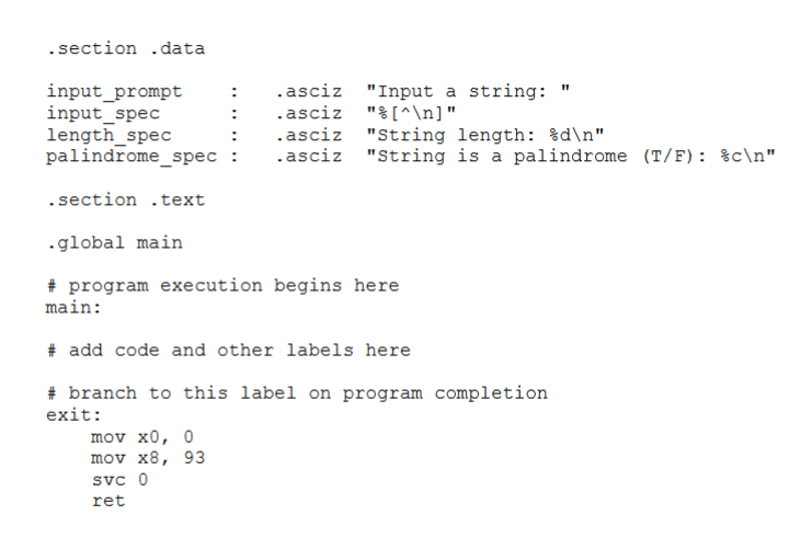 Solved Write An Arm Program That Does The Following 1 