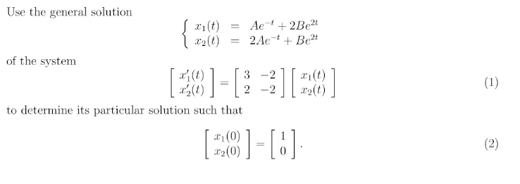 Solved Use the general solution | Chegg.com