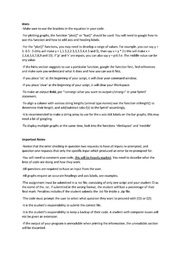 Assignment One Description SIT172 Programming for | Chegg.com