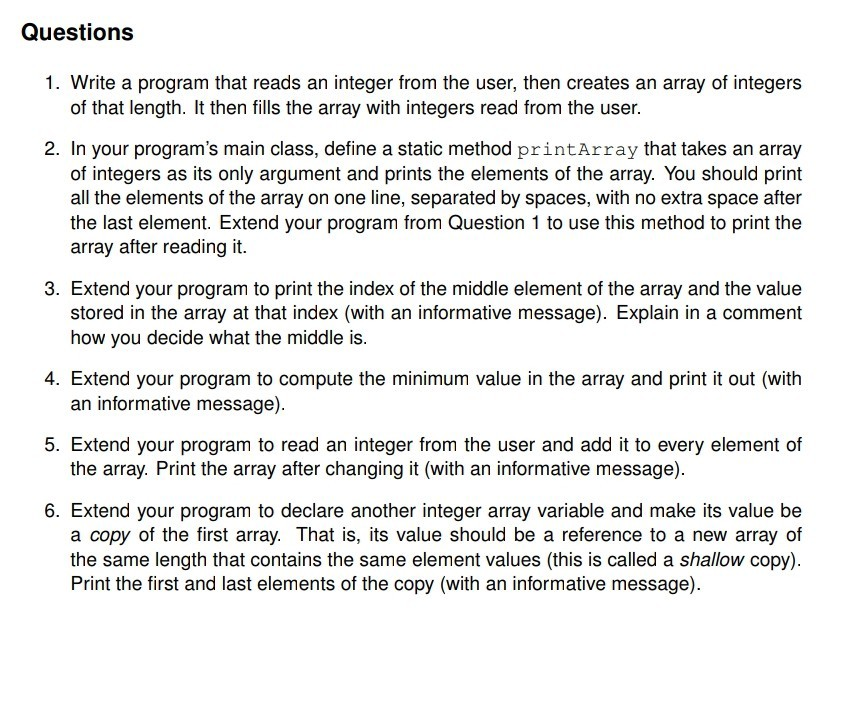 Solved Questions 1 Write A Program That Reads An Integer 3114