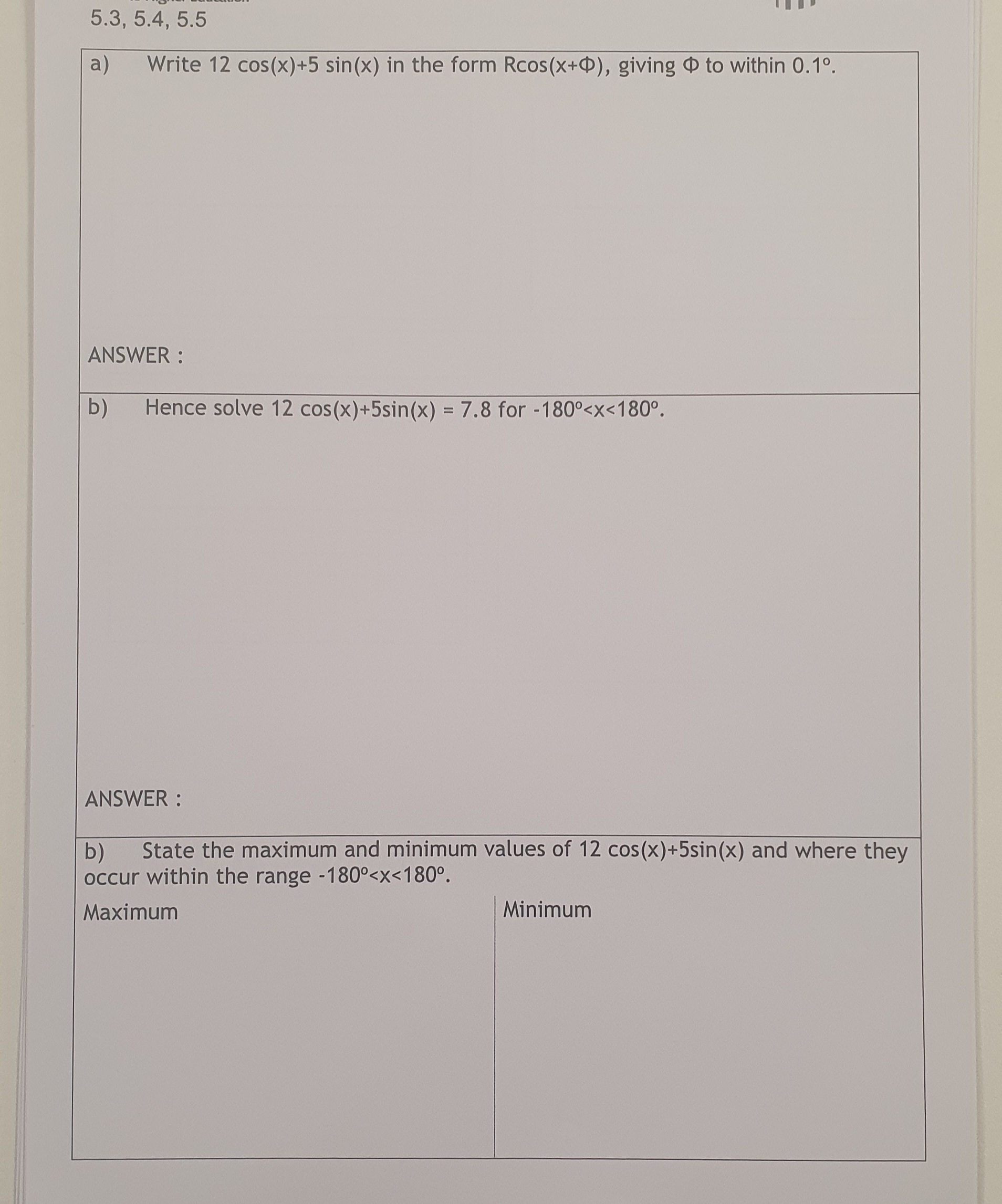 \begin{tabular}{|c|l|l|l|} \hline 5.3 & | Chegg.com