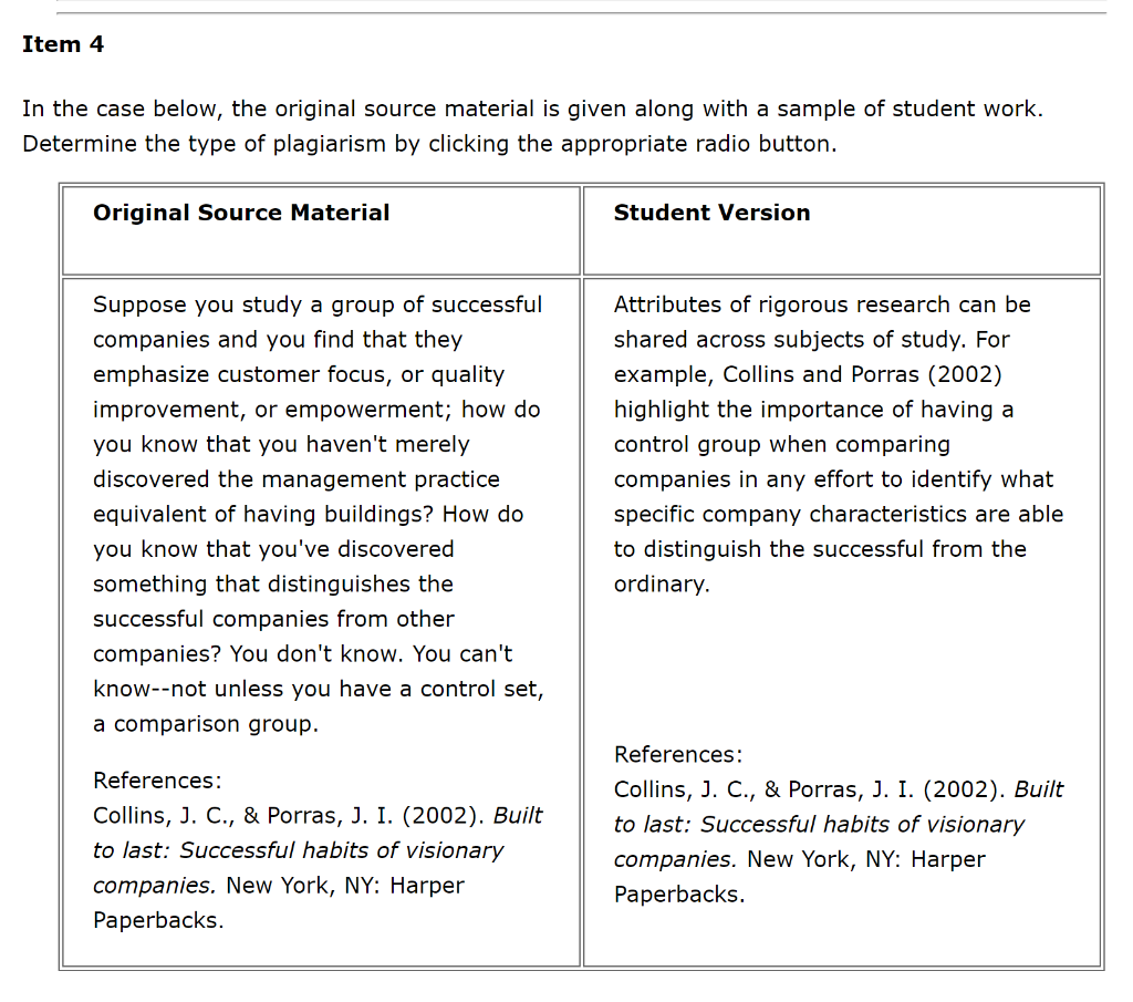 Solved In the case below, the original source material is | Chegg.com