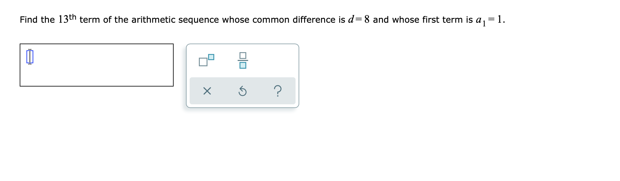 Solved Find the 13th term of the arithmetic sequence whose | Chegg.com
