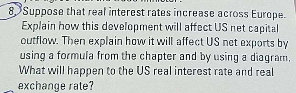 Solved - - - J. -- .-.-. -. U. U LUT. 8. Suppose that real | Chegg.com