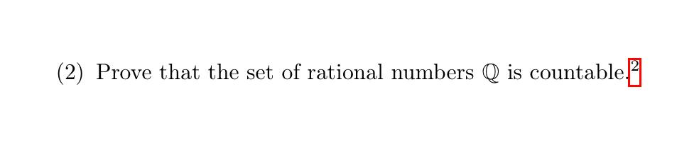 Solved (2) Prove that the set of rational numbers Q is | Chegg.com