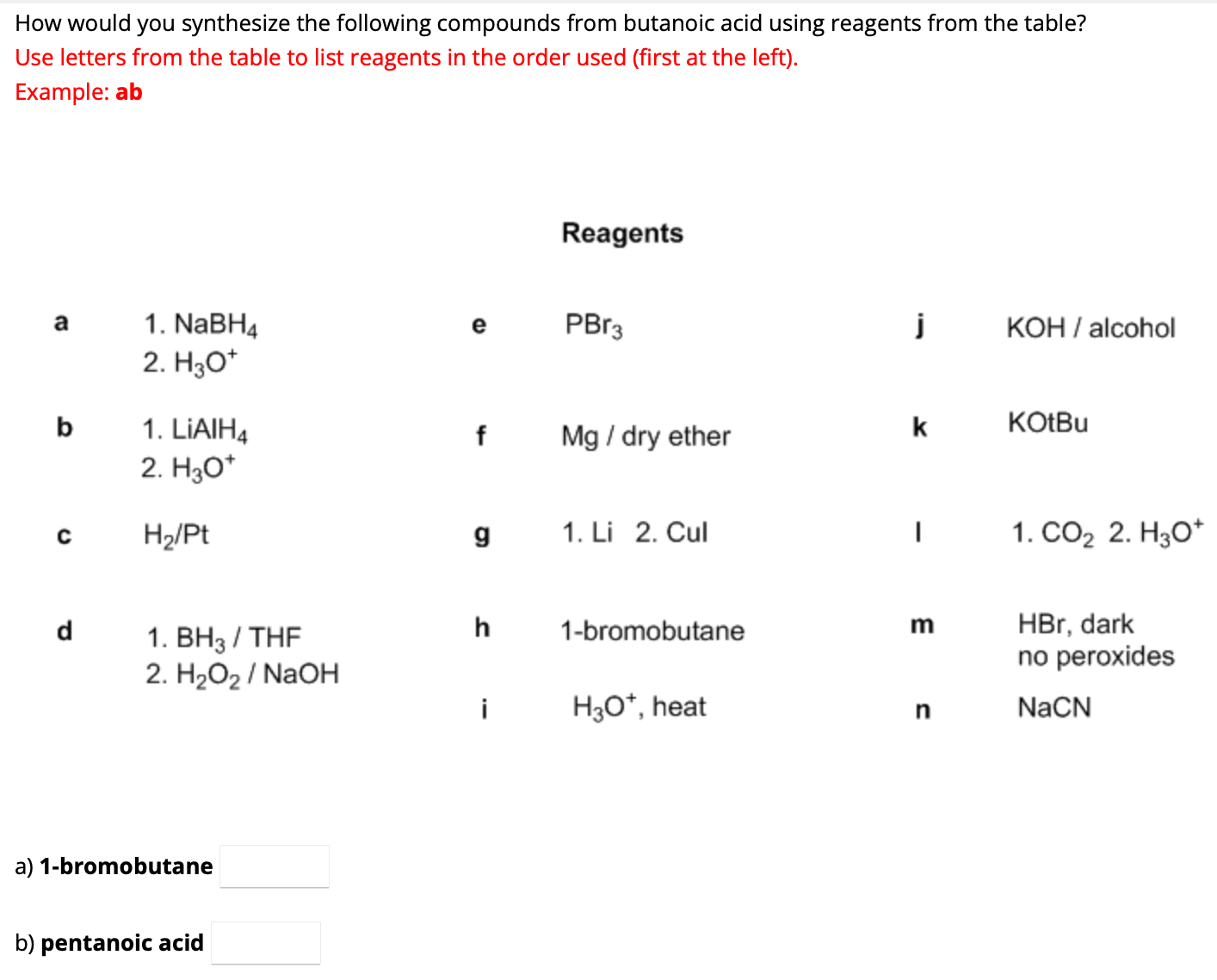 Solved How would you synthesize the following compounds from | Chegg.com
