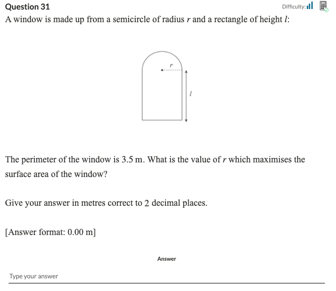 Solved Question 31 Difficulty: all A window is made up from | Chegg.com