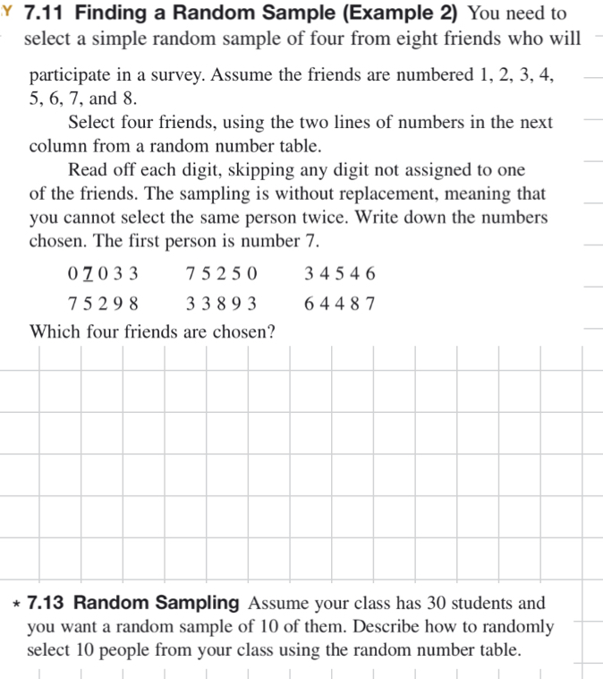 Solved 7.11 ﻿Finding a Random Sample (Example 2) ﻿You need | Chegg.com