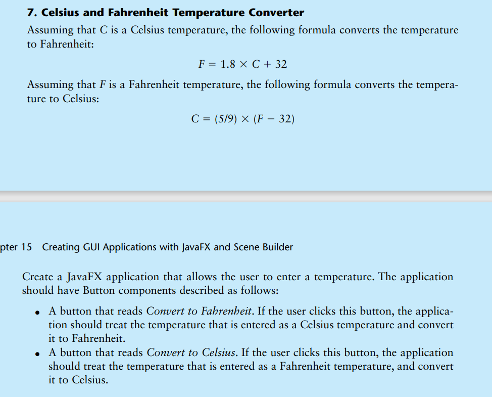 Solved 7. Celsius and Fahrenheit Temperature Converter | Chegg.com