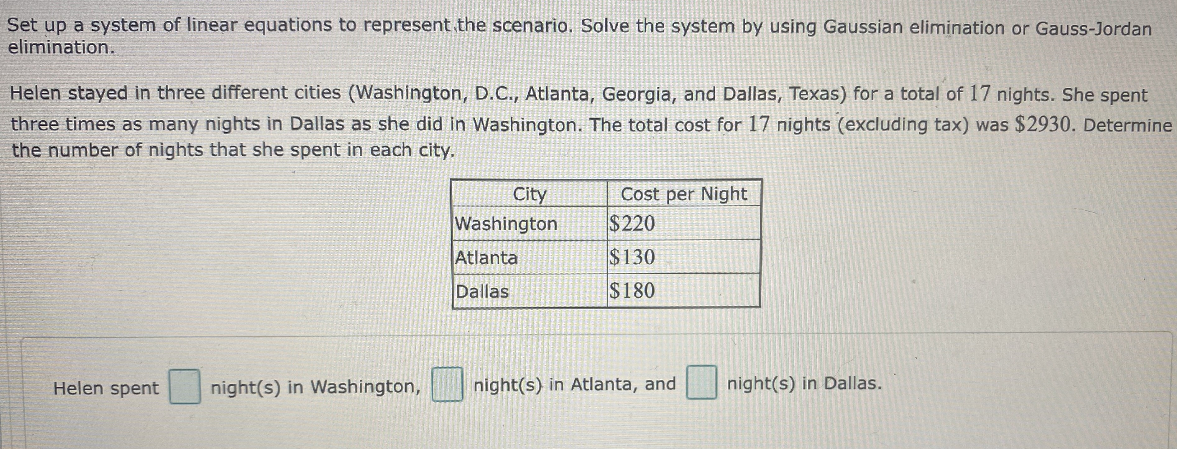 Solved Set up a system of linear equations to represent the | Chegg.com Solved Set up a system of linear equations to represent the | Chegg.com