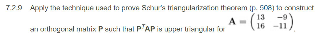 Solved 7.2.9 Apply the technique used to prove Schur's | Chegg.com