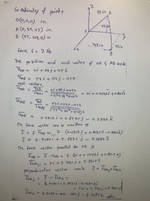 Solved The I component vectors are correct, but I cannot get | Chegg.com