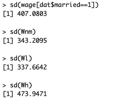 Solved b) Which of the 4-wage series is the most volatile? | Chegg.com
