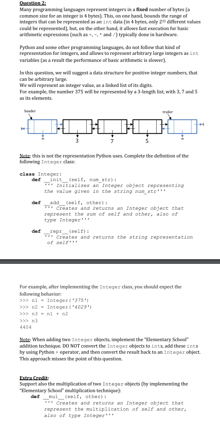 Solved Code in Python class DoublyLinkedList: class | Chegg.com