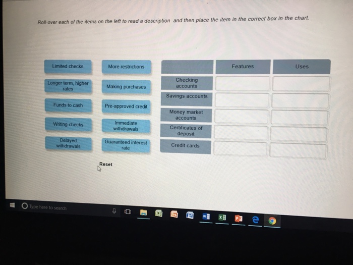 Solved Roll-over each of the items on the left to read a | Chegg.com