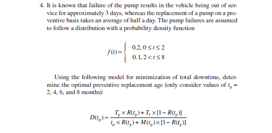 4. It is known that failure of the pump results in | Chegg.com