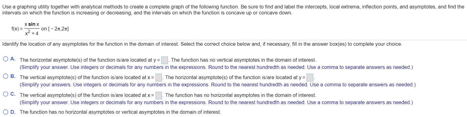 Use a graphing utility together with analytical | Chegg.com