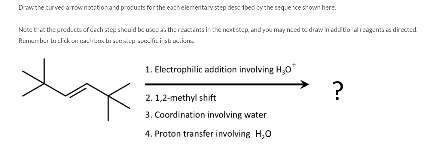 Solved Draw the curved arrow notation and products for the | Chegg.com