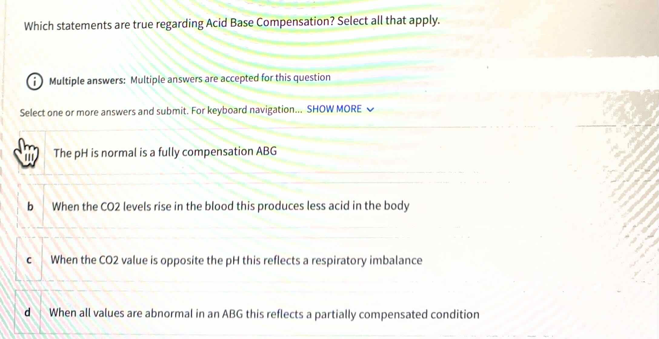 Which statements are true regarding Acid Base | Chegg.com Which statements are true regarding Acid Base | Chegg.com
