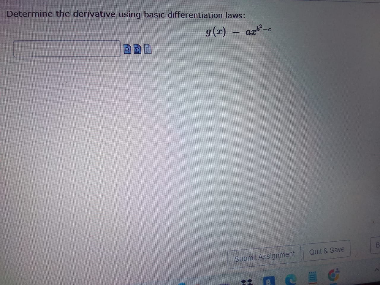 Solved Determine the derivative using basic differentiation | Chegg.com