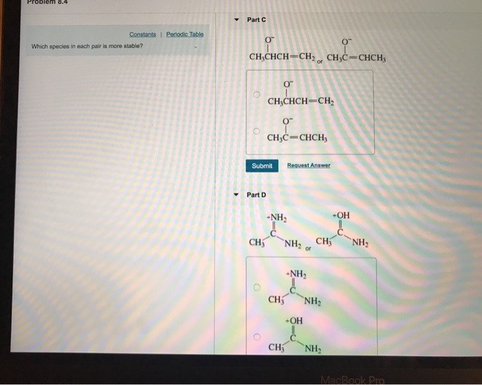 Solved Part C Constants I Periodic Table Which species in | Chegg.com