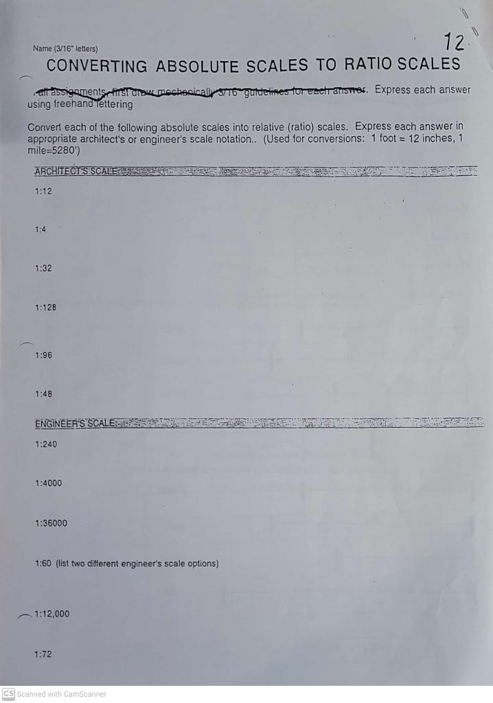 Solved Can someone help me with the architect's scale and | Chegg.com