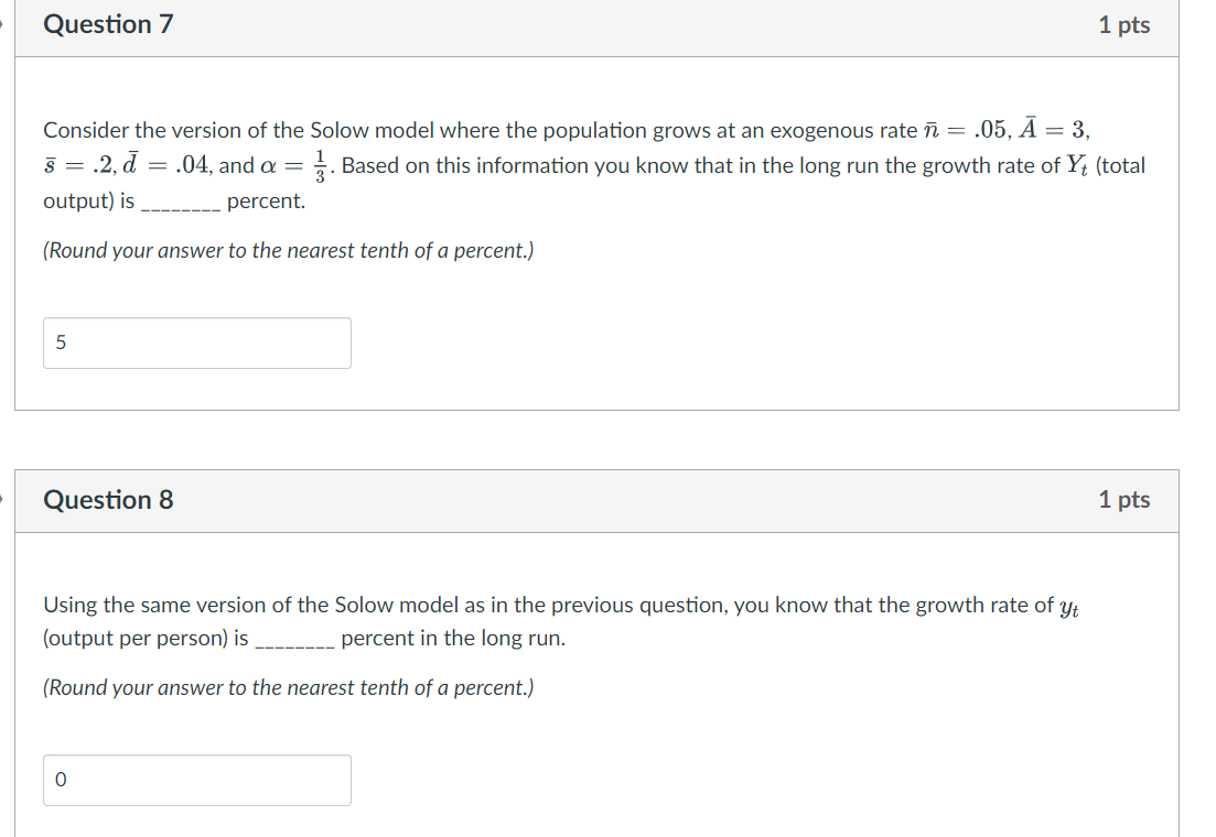 Solved Consider the version of the Solow model where the | Chegg.com