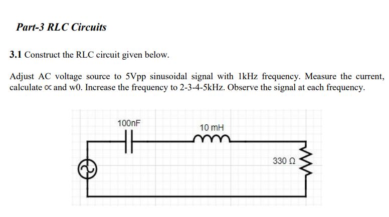 Solved Part-1 RC Circuits 1.1 a) Firstly, calculate the time | Chegg.com