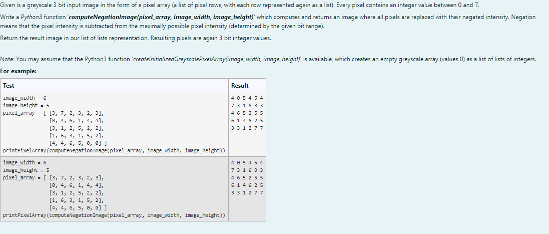 Solved Given is a greyscale 3 bit input image in the form of | Chegg.com