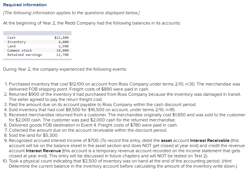 Solved D Prepare A Multistep Income Statement And A Balance