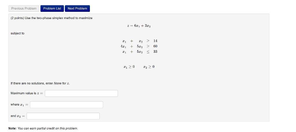 Solved Previous Problem Problem List Next Problem (2 points) | Chegg.com