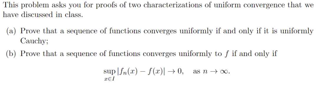 Solved This problem asks you for proofs of two | Chegg.com
