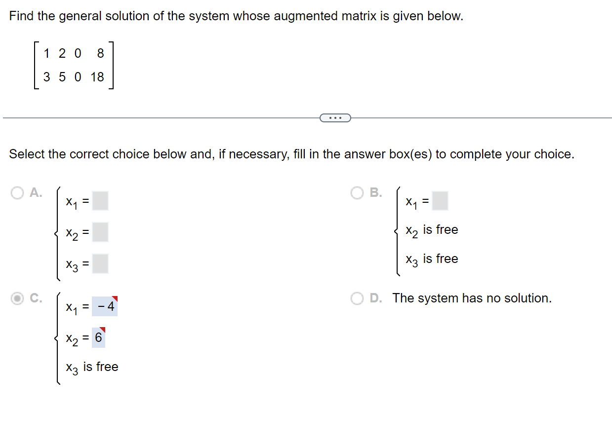 Find the general solution of the system whose | Chegg.com