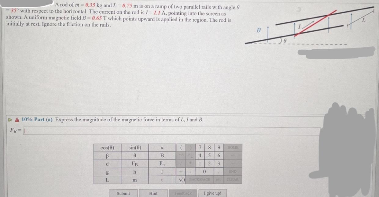 Solved A 10% Part (e) Express the component of the weight | Chegg.com