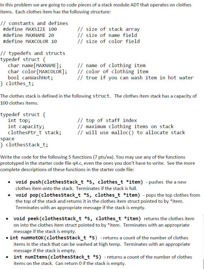 Solved In this problem we are going to code pieces of a | Chegg.com