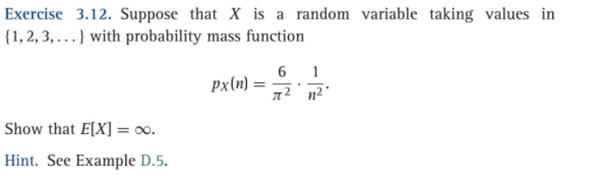 Solved Exercise 312 Suppose That X Is A Random Variable