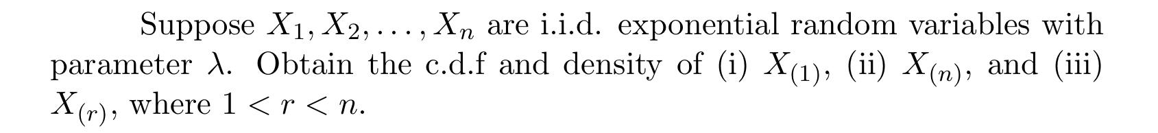 Suppose X1,X2,…,Xn are i.i.d. exponential random | Chegg.com
