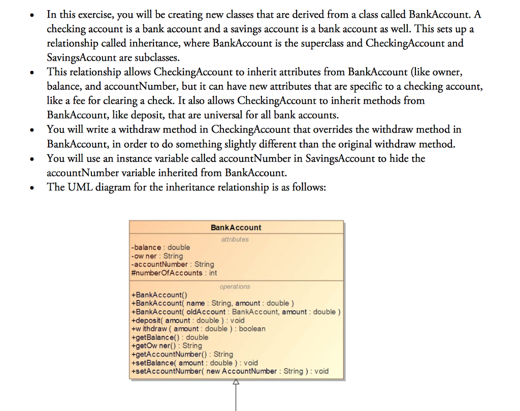 Solved In this exercise, you will be creating new classes | Chegg.com