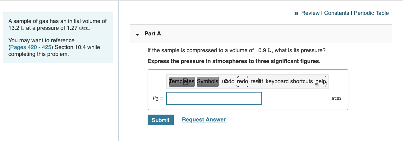 Solved un Review | Constants 1 Periodic Table A sample of | Chegg.com
