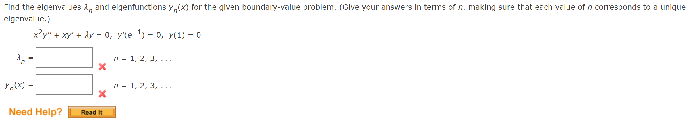 Solved eigenvalue.) | Chegg.com