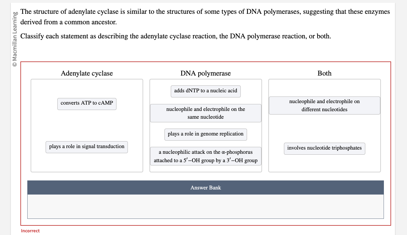 Solved The structure of adenylate cyclase is similar to the | Chegg.com