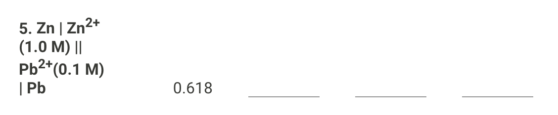 Solved (33pts) Voltaic Cells Table 1. Voltaic cells data | Chegg.com